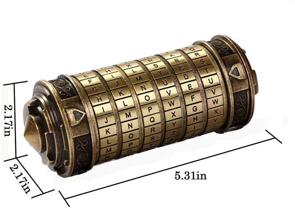 Cryptex Da Vinci Code Money Puzzle Box for Cash Gift Puzzle Boxes with Hidden Compartments Valentine's Day Gift for Boy Birthday Gifts for Her Gifts for Girlfriend Gifts for Men Gift for Mom