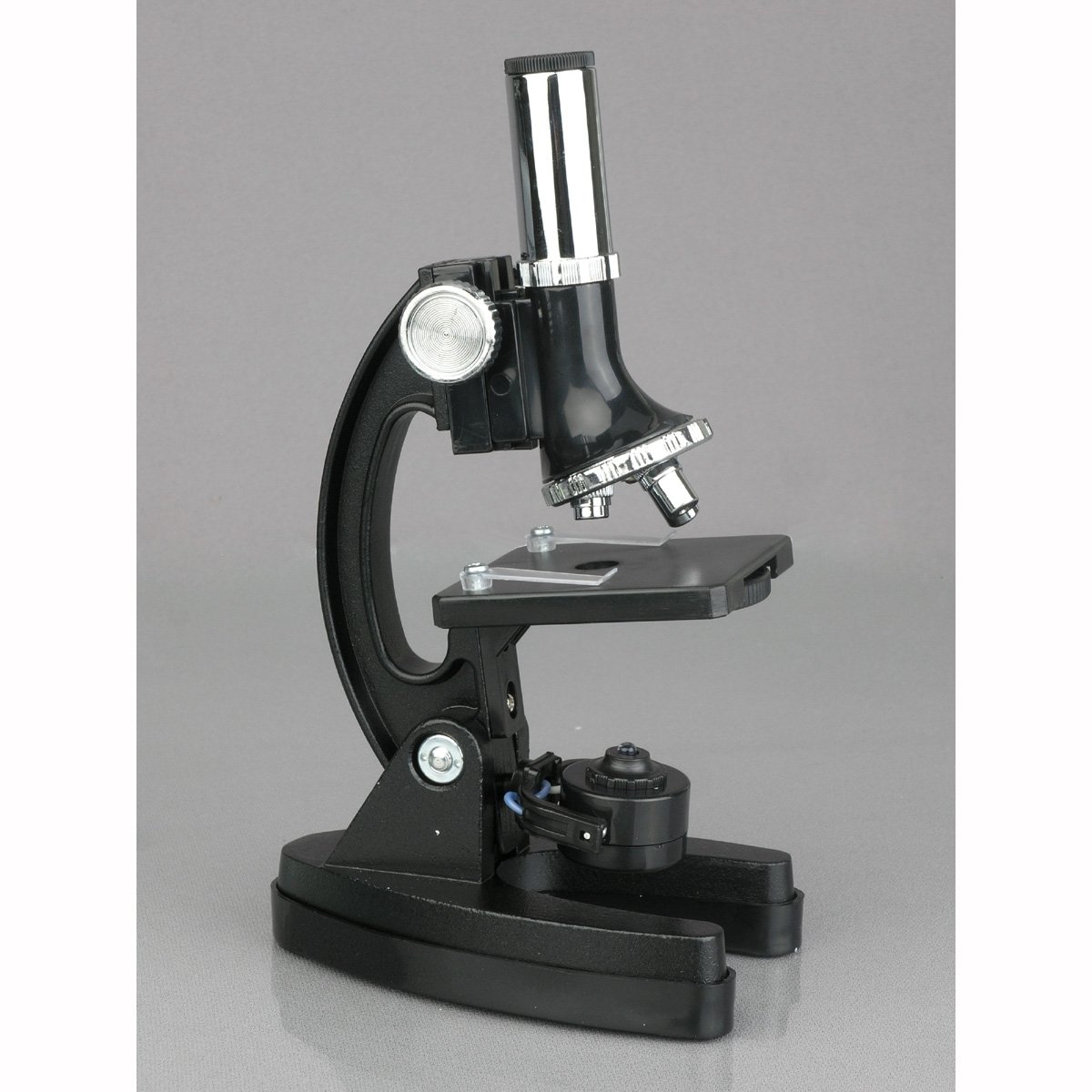 AmScope - 120X-1200X Kids 52 pc Microscope Science Kit + World of The Microscope Book - M30-ABS-KT2-WM - Black