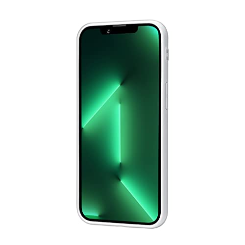 technext020 for iPhone 13 Pro White Case, Shockproof Ultra Slim Fit Silicone iPhone 13 Pro Cover TPU Soft Gel Rubber Cover Shock Resistance Protective Back Bumper for Apple iPhone 13 Pro, White