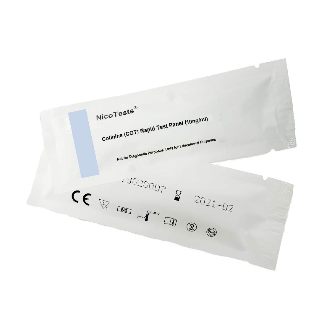 NICOTESTS - Nicotine Second Hand Smoke and Vape 10 ng Test (5 Pack)