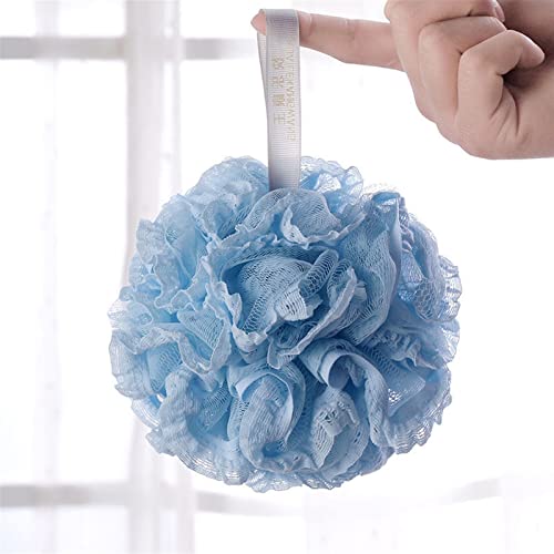 INGVY Dry Brushing Body Brush Atmospheric Cute Large Bath Ball Does Not Disperse Bath Flower Cute Bath Bubble Ball Rubbing Back Bath Artifact (Color : Green)
