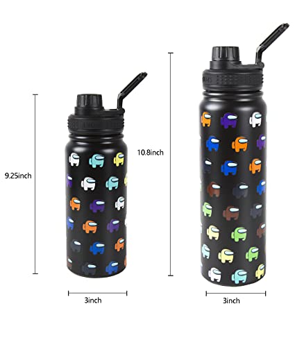 Maxerkeep Among Crewmate Ninja Japanese Anime us Game Itachi Sasuke Kakashi Stainless Steel Water Bottle 20oz 28oz Kid School