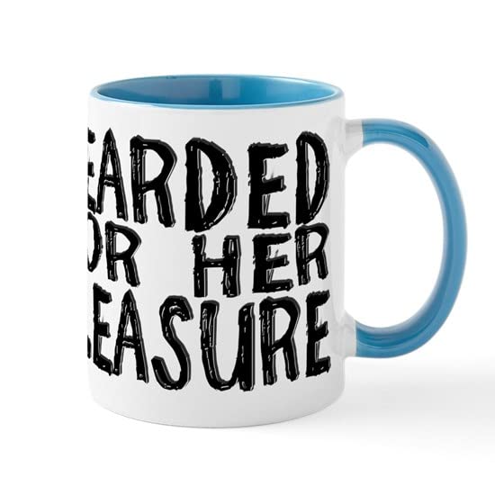 CafePress Bearded For Her Pleasure Mug Ceramic Coffee Mug, Tea Cup 11 oz