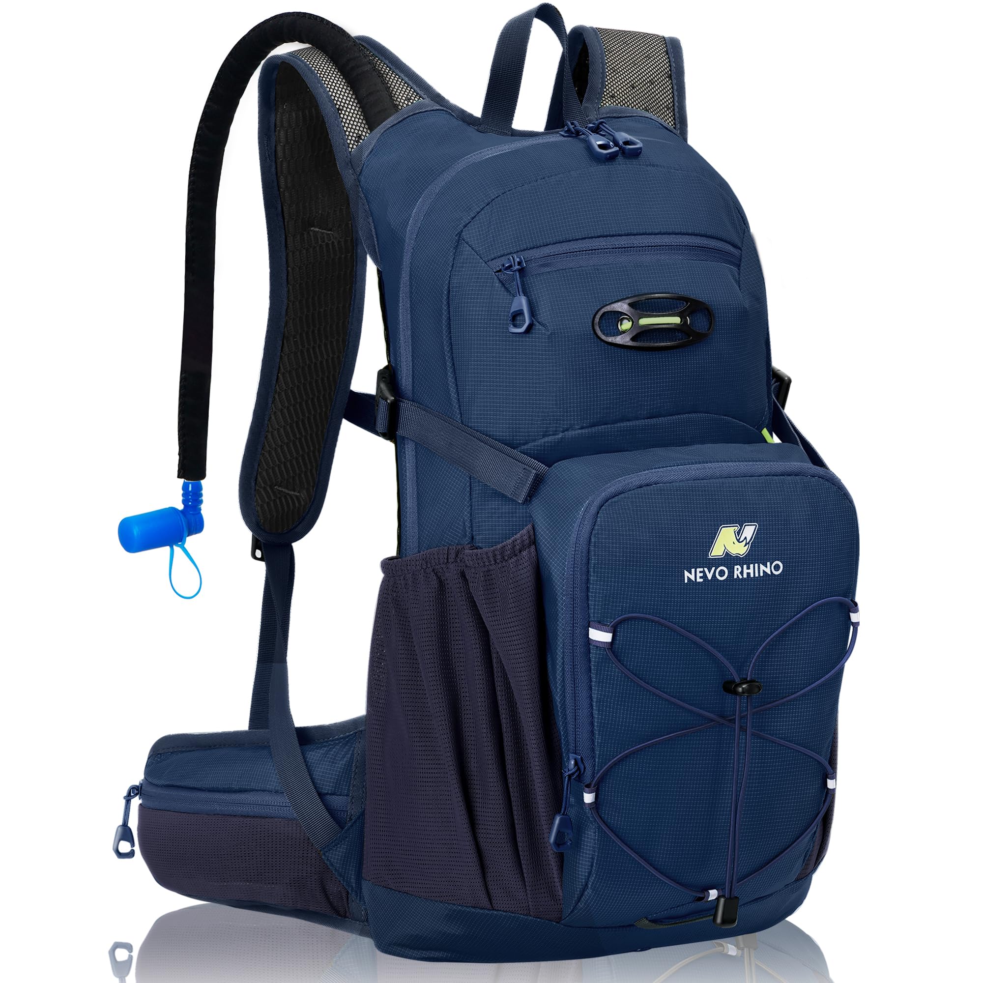 Multipurpose Hydration Backpack with 3L Water Bladder, High Flow Bite Valve, Perfect Water Backpack 18L for Hiking, Cycling