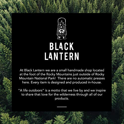 Drink Coaster Set by Black Lantern β Beverage Coasters with Retro Mountain Design (Set of 4 Cup Coasters)