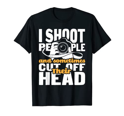 I Shoot People - Funny Photographer Camera Photography Pun T-Shirt