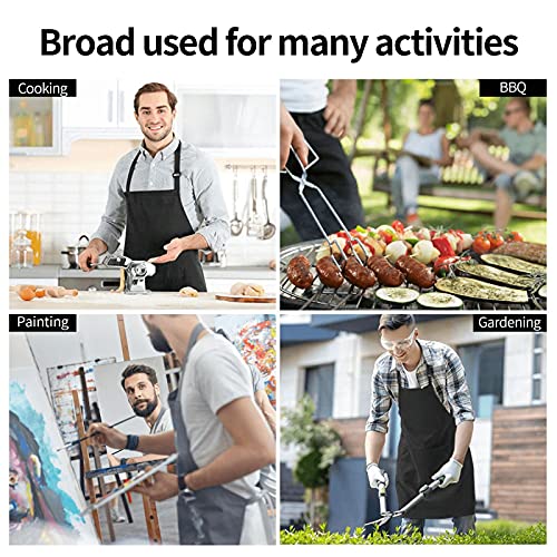 French Bulldog Cartoon Aprons Kitchen Cooking Adjustable Bib Soft Chef Apron With 1 Pockets For Men Women Apron