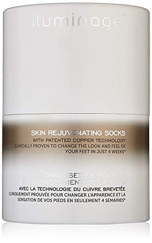 Iluminage. Skin Rejuvenating Socks with Anti-Aging Copper Oxide - M/L