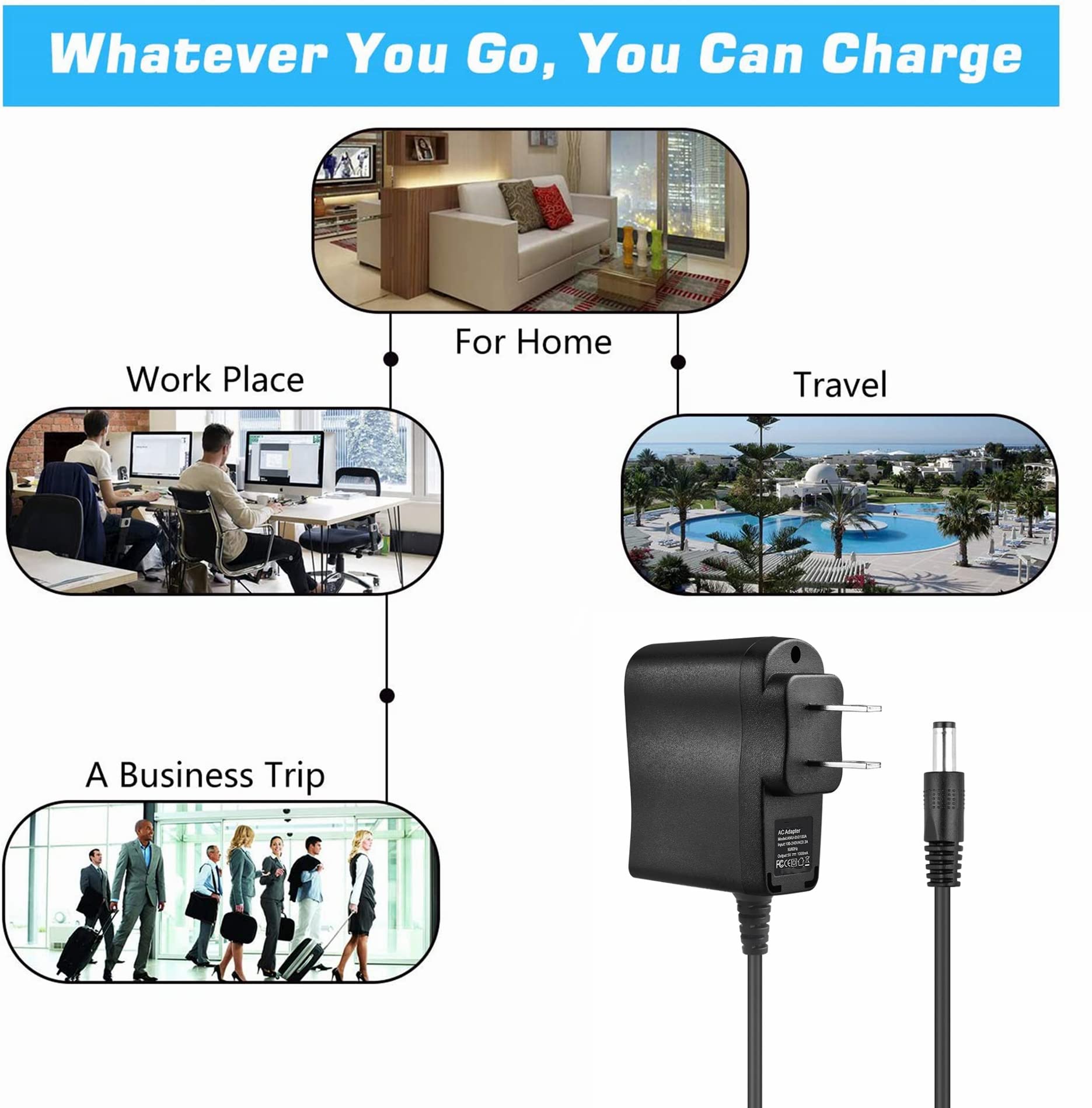 Jantoy 5V AC Adapter Replacement for Graco SSA-5W-05 US 050100F Simple Sway, Glider LX Elite Premier Glider Lite Petite DLX Lovin Hug Sweetpeace DuetSoothe DuetConnect Sweet Snuggle Comfy Cove Swing