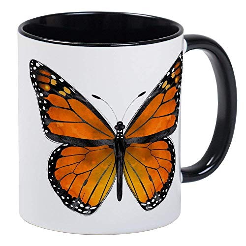 Monarch Butterfly RINGER Mug - Ceramic 11oz Coffee/Tea Cup Gift Stocking Stuffer