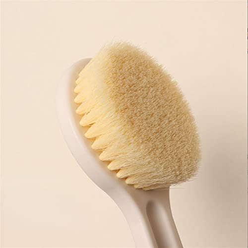 INGVY Dry Brushing Body Brush 1pc Long Handle Nylon Bath Brush Soft Body Scrubber Shower Exfoliator Scrub Skin Massager Cleaning Brush Deep Cleaning Tool