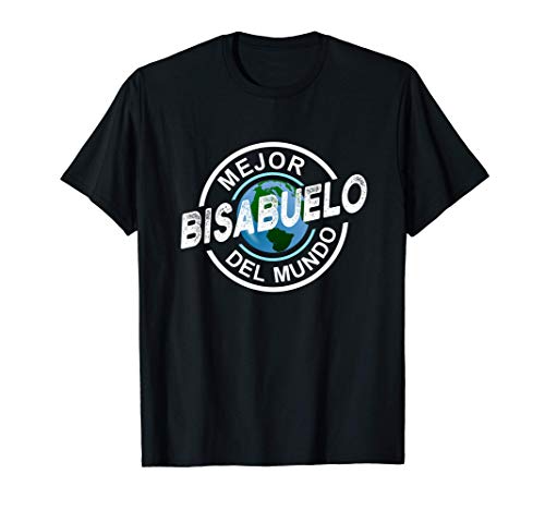 Mens Mejor Bisabuelo Del Mundo Best Great Grandpa In Spanish T-Shirt