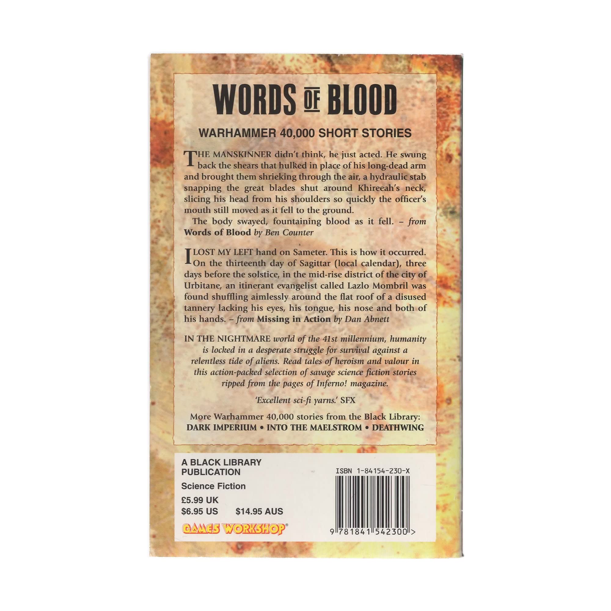 Words of Blood (Warhammer 40,000 Short Stories)