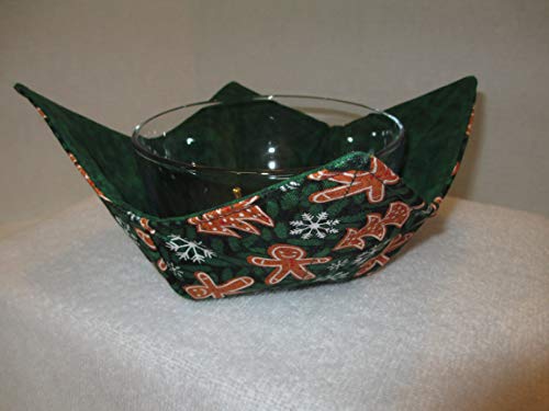 Christmas Gingerbread Men Soup Bowl Cozy