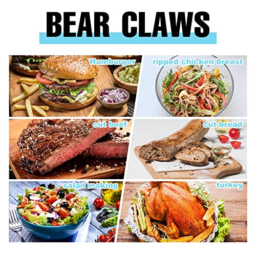 2 Pack Meat Claws for Shredding, Stocking Stuffers, Meat Shredder Tool Bear Claws Chicken Shredder Smoker Grill Accessories for Turkey, Christmas Stocking Stuffers Bbq Gifts for Men