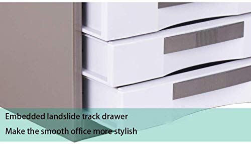 SHABOZ File Cabinets Flat 7 Drawers Innovation Charming Design Light Grey Office Organizer File Holder Desktop Manager Home Office Furniture