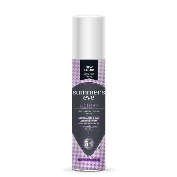 Summer's Eve Ultra Daily Active Feminine Spray, pH balanced, 2 oz. (Pack of 2)