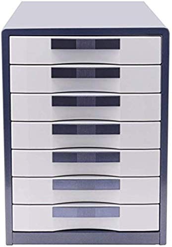 SHABOZ File Cabinets Flat 7 Drawers Innovation Charming Design Light Grey Office Organizer File Holder Desktop Manager Home Office Furniture