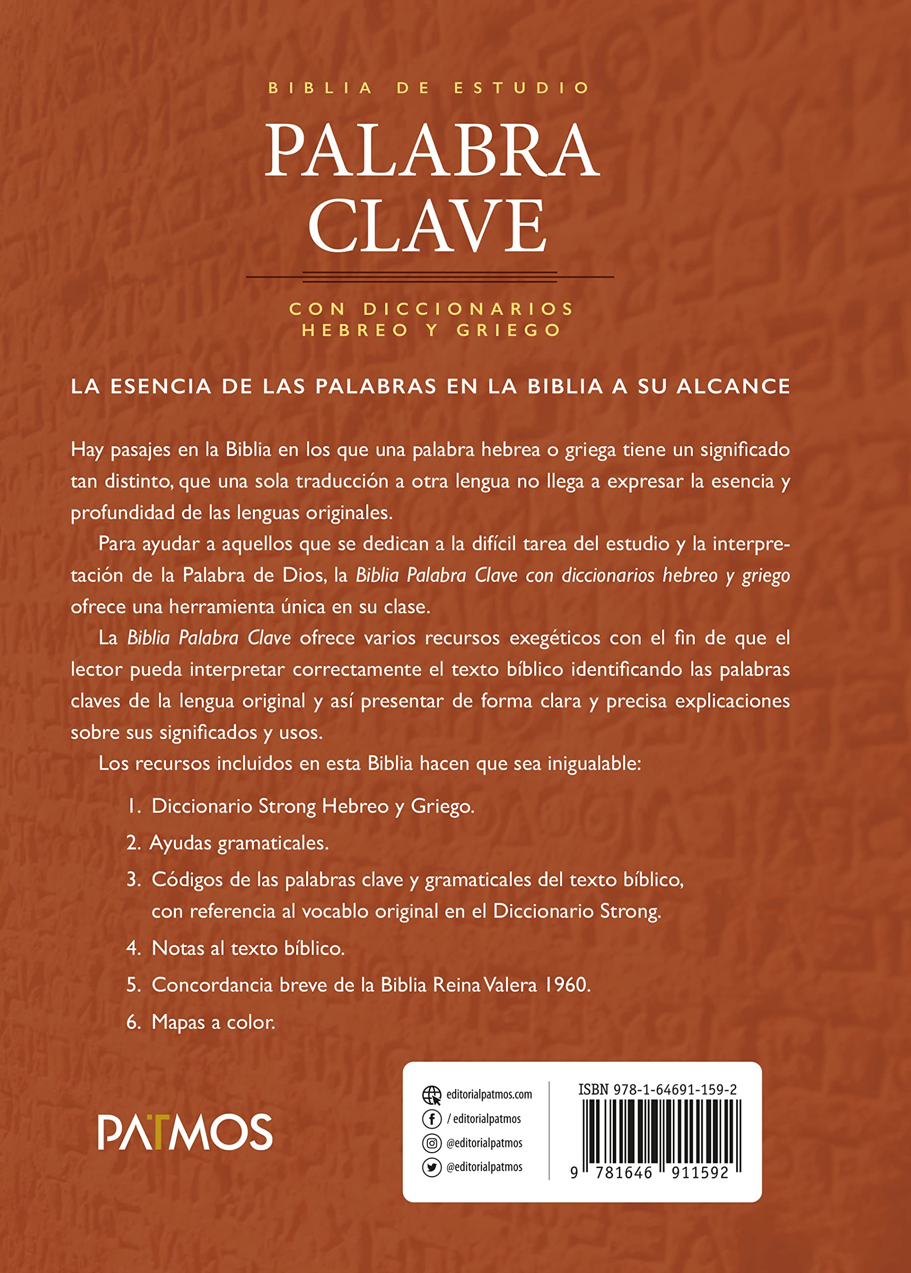 Biblia de Estudio Palabra Clave (Tapa Dura) (Spanish Edition)