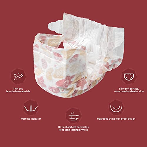 Capable Newborn Diapers Size 1, 120 Count, Triple Leak-Proof Baby Diapers, Hypoallergenic Disposable Diapers with Wetness Indicator, Extra-Absorbent, Light and Snug