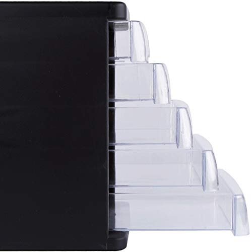 NAHDU Document Organizer - Half Transparent Vertical File Cabinet 4 Drawer Function Flat Drawer (Color : D)