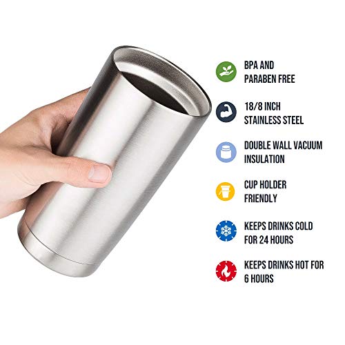 KLUBI Engineer Gifts - Large Travel Coffee Tumbler Mug 20oz - Funny Gift Idea for Mechanical, Electrical, Civil, Men, Women, Science, Nerd, Computer Programmer, Major, Grad