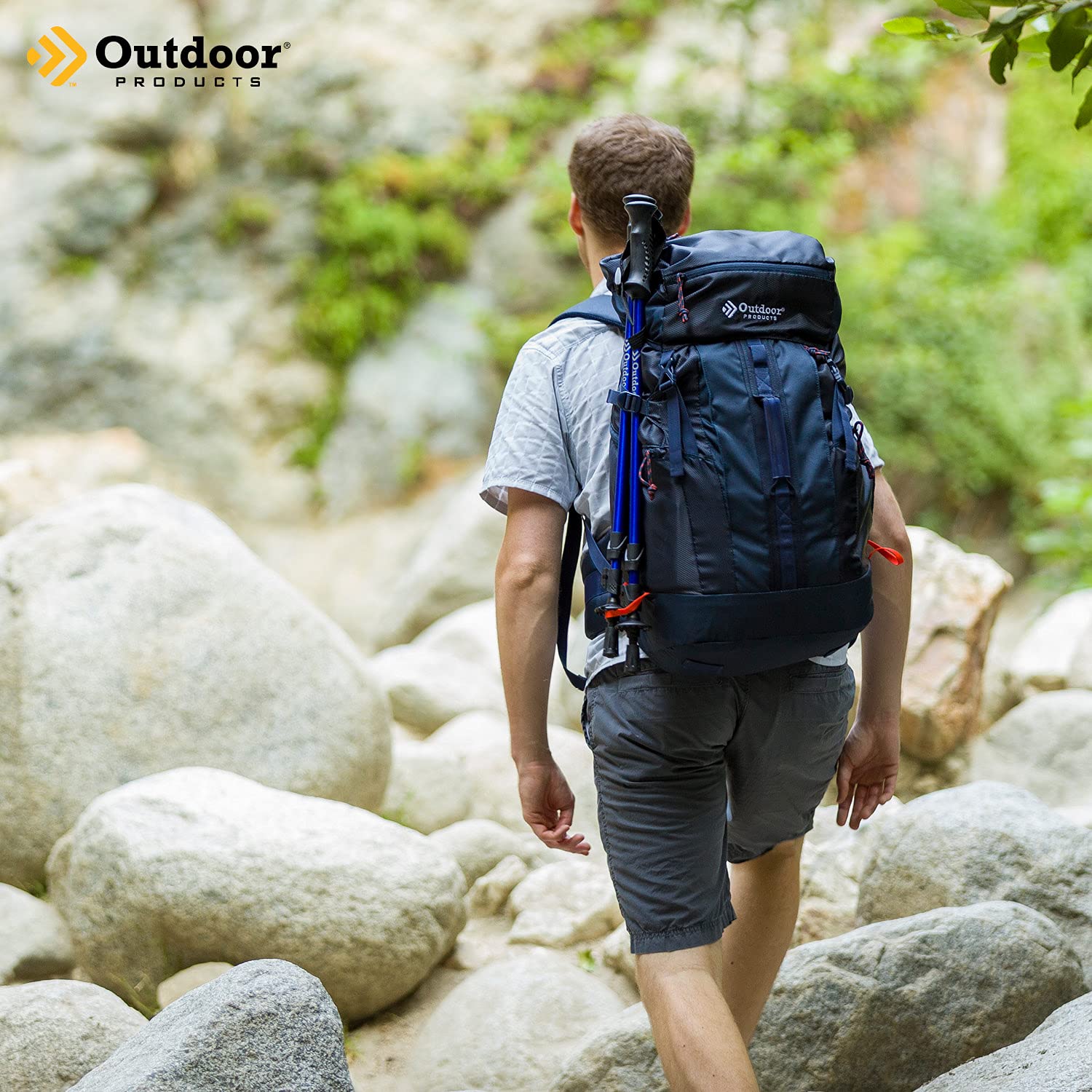 Outdoor Products Arrowhead Mammoth Internal Frame Technical Backpack (Sky Captain) (Sky Captain)