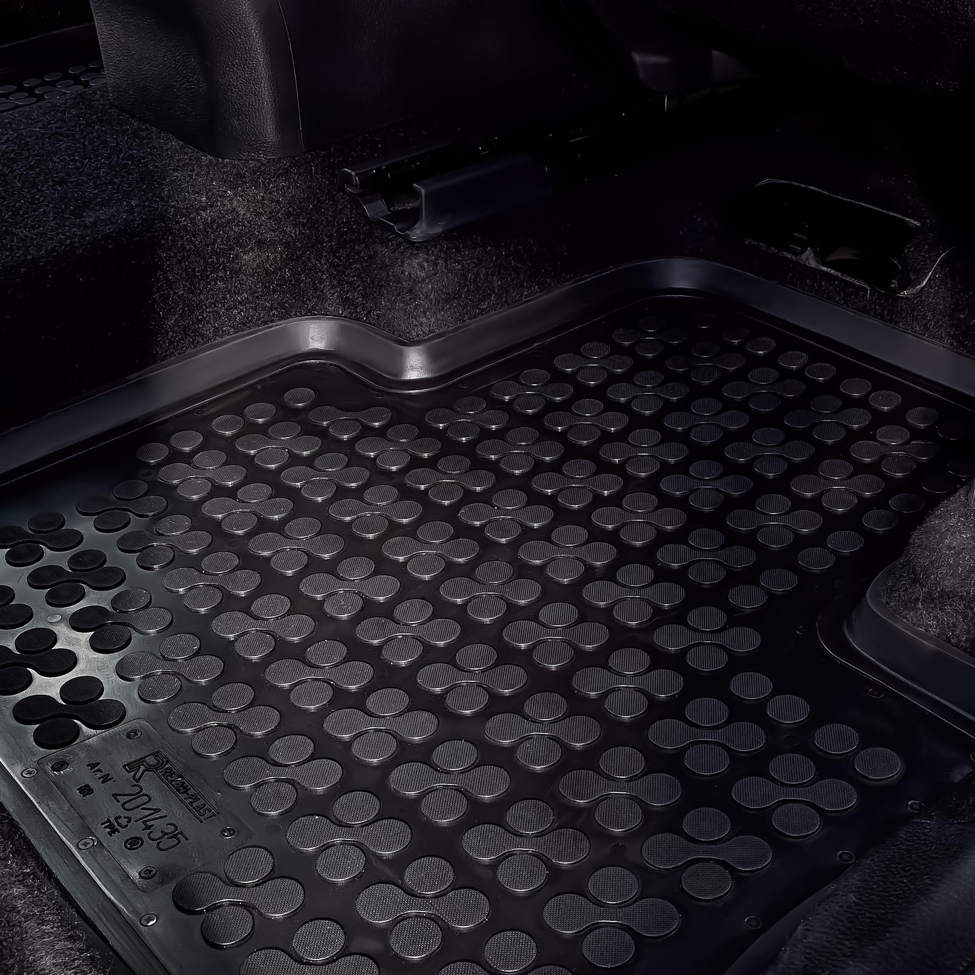 Rezaw-Plast Car Mats for 2002-2012 Mini Cooper One Floor Mats All Weather Custom Fit Tailored Anti Slip All Season Floor Liners Set Black (14-24 Mini Cooper S Floor Mats & Cargo Mat)