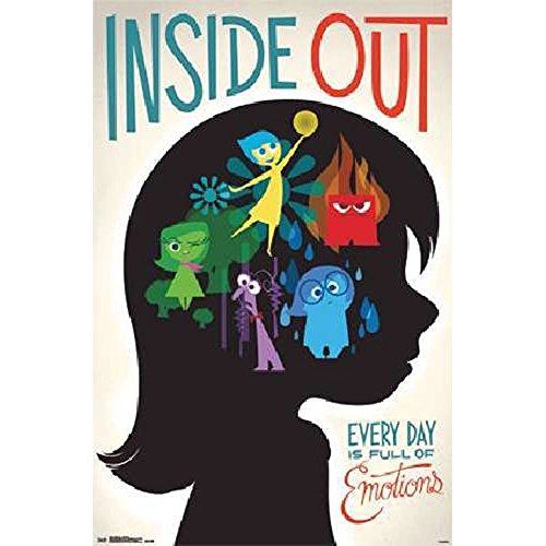 Trends International Disney Pixar Inside Out - Emotions Wall Poster, 22.375" x 34", Unframed Version