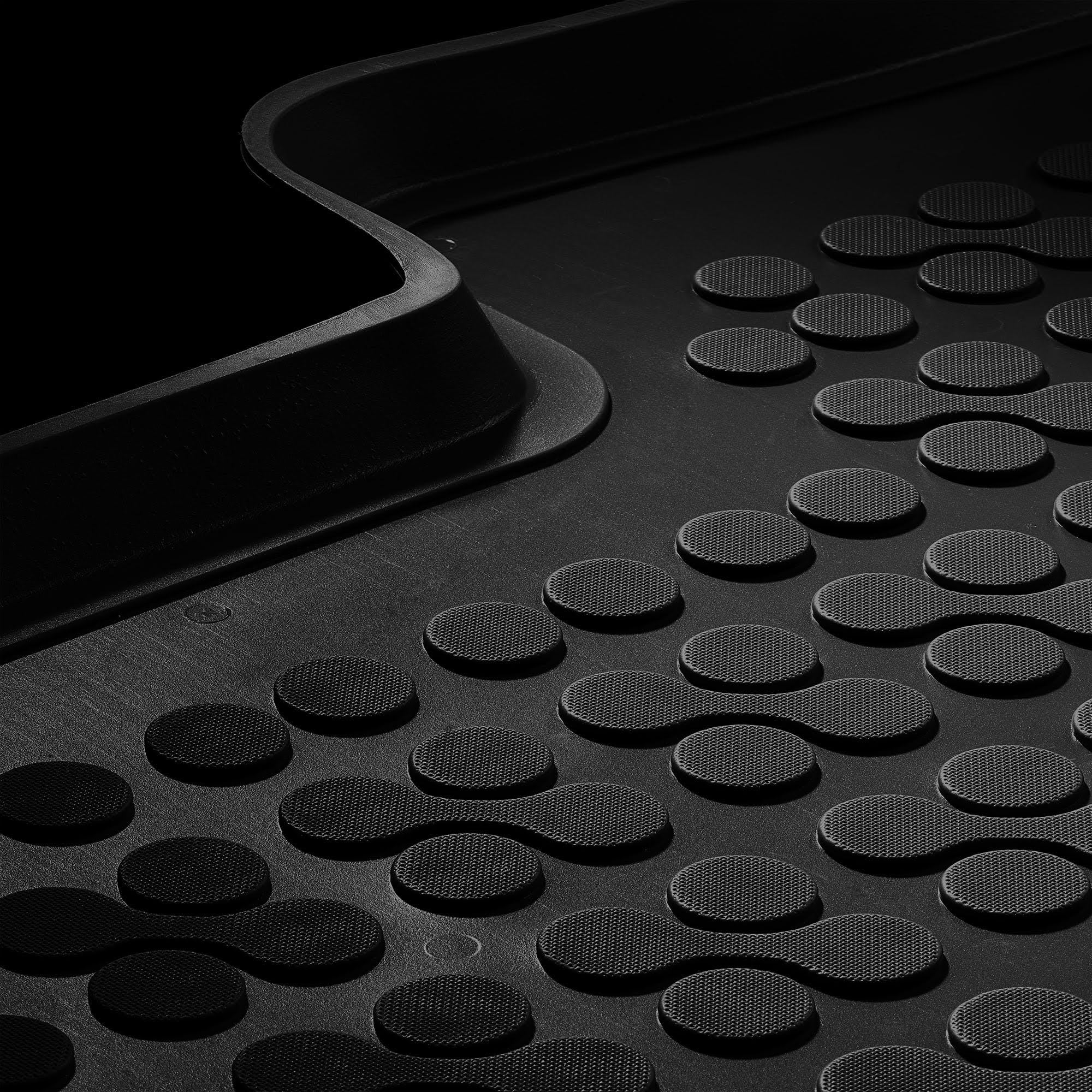 Rezaw-Plast Car Mats for 2002-2012 Mini Cooper One Floor Mats All Weather Custom Fit Tailored Anti Slip All Season Floor Liners Set Black (14-24 Mini Cooper S Floor Mats & Cargo Mat)