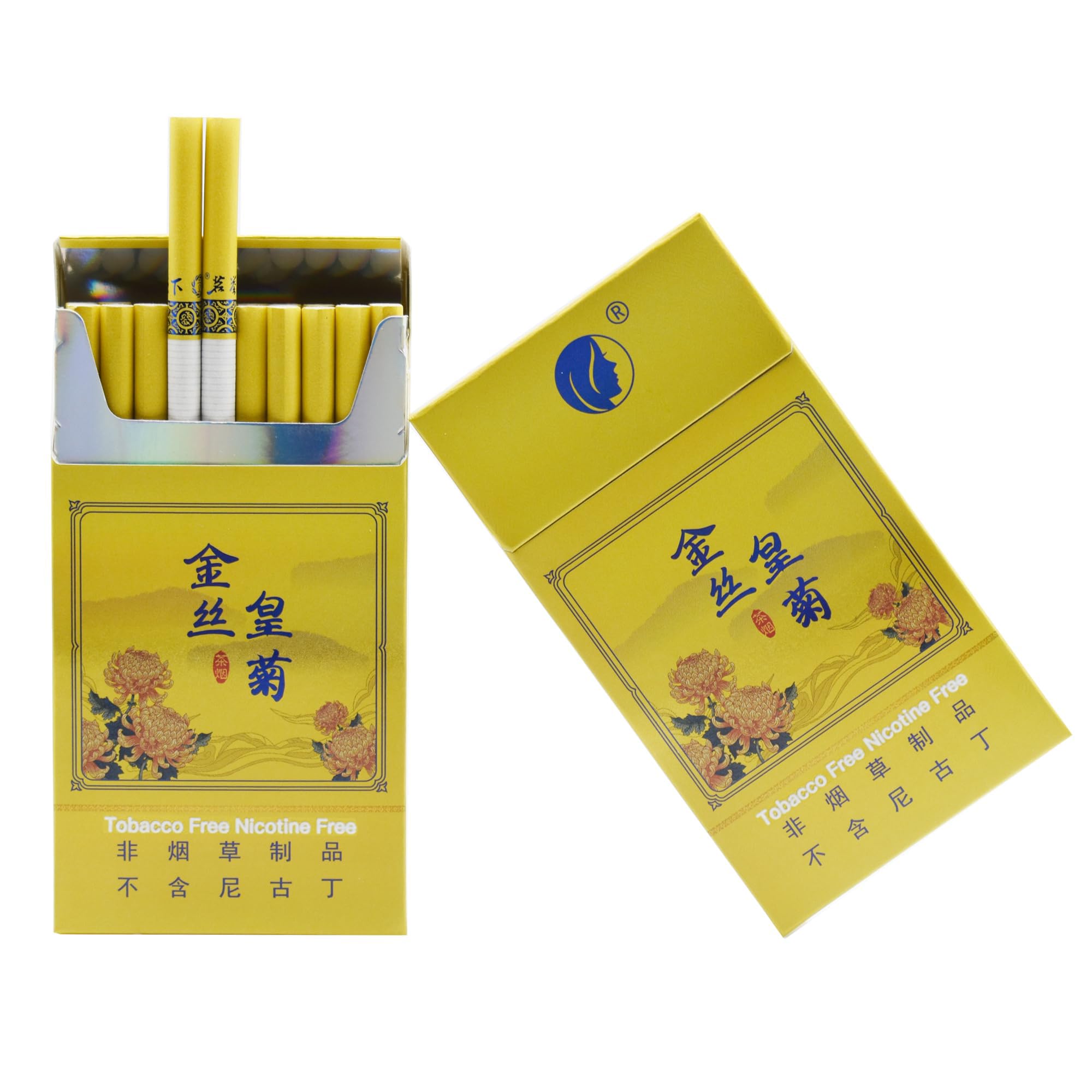 Fetcasy Honey and Rose Herbal Cigarettes, Tobacco and Nicotine Free, 2 Packs 40 Smokes