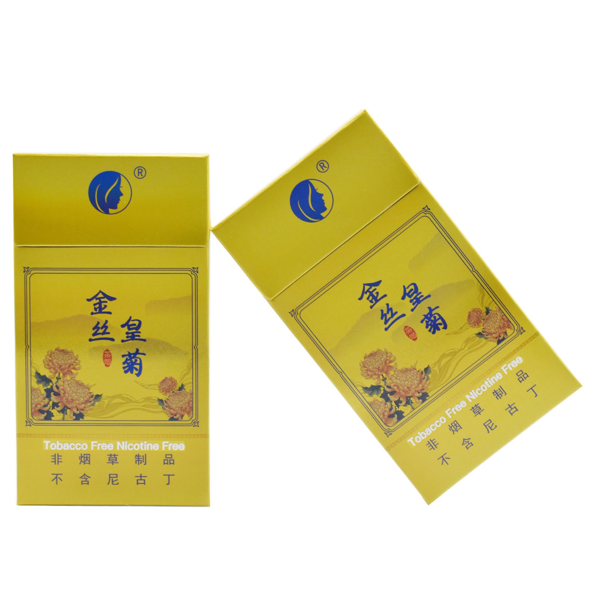 Fetcasy Honey and Rose Herbal Cigarettes, Tobacco and Nicotine Free, 2 Packs 40 Smokes