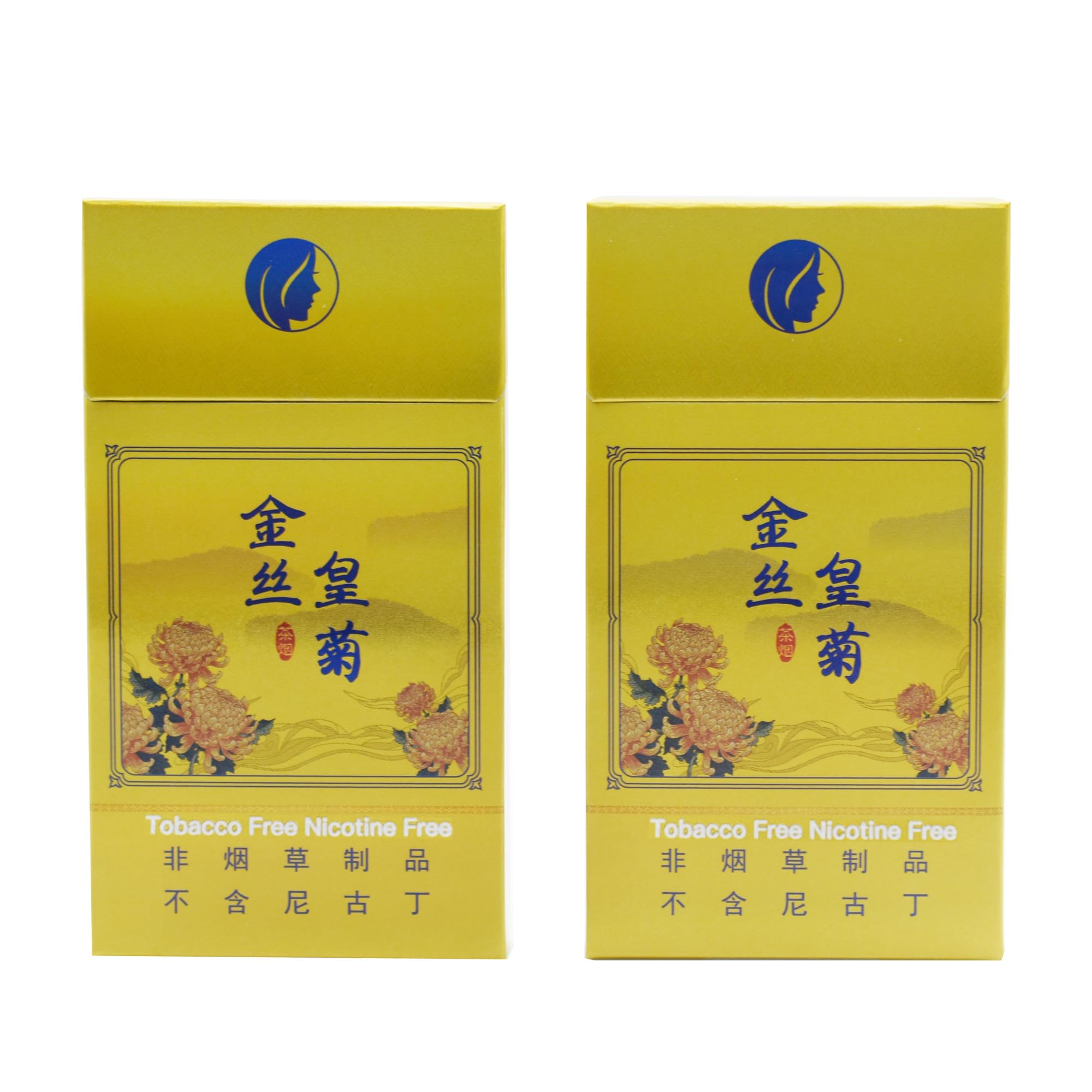 Fetcasy Honey and Rose Herbal Cigarettes, Tobacco and Nicotine Free, 2 Packs 40 Smokes