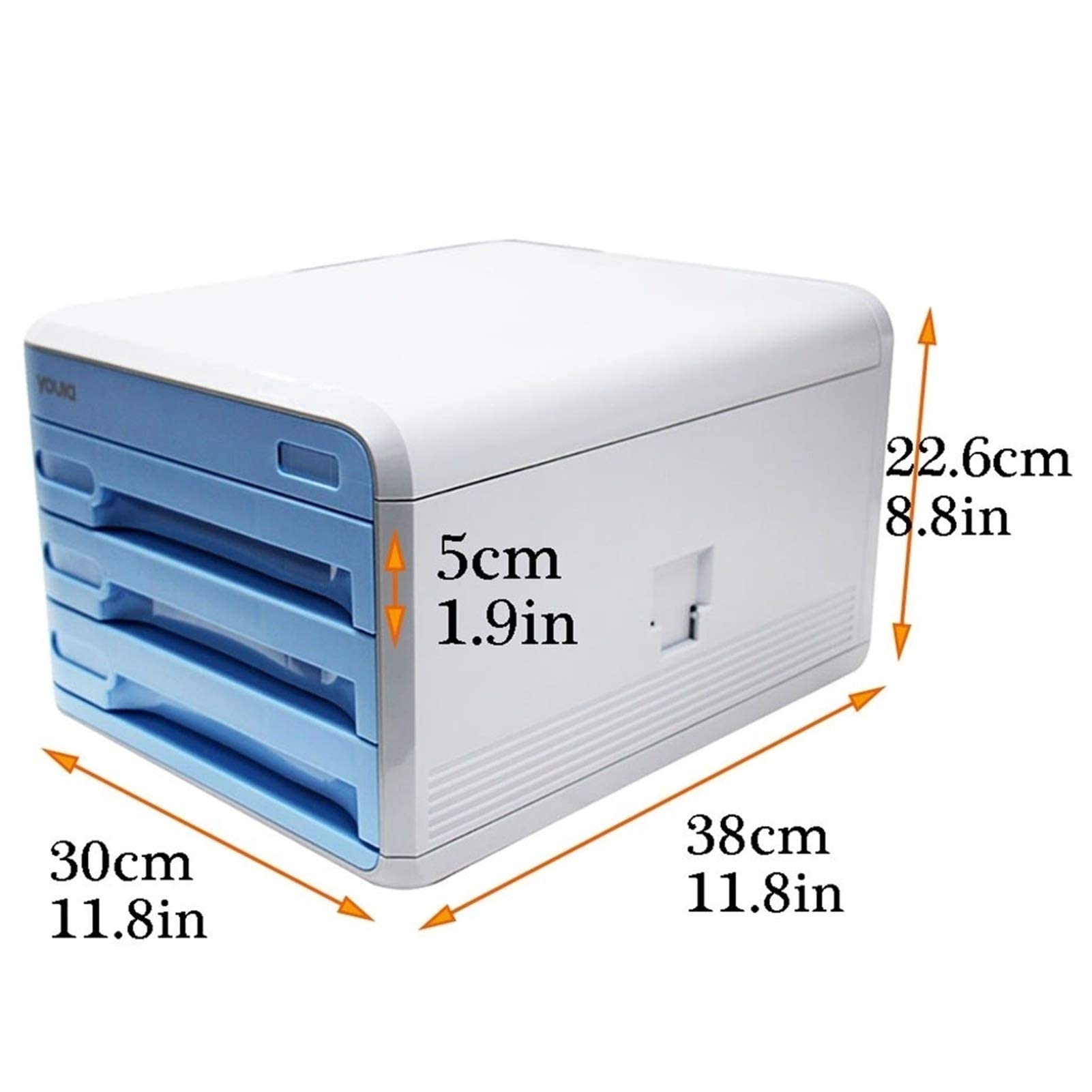 Desktop Organizer Storage Box - Desktop File Cabinet, Flat File Cabinet Storage, Desktop Drawer Cabinet, with Password Lock Drawer Storage Cabinet, Cosmetic Storage/Medicine Storage Box