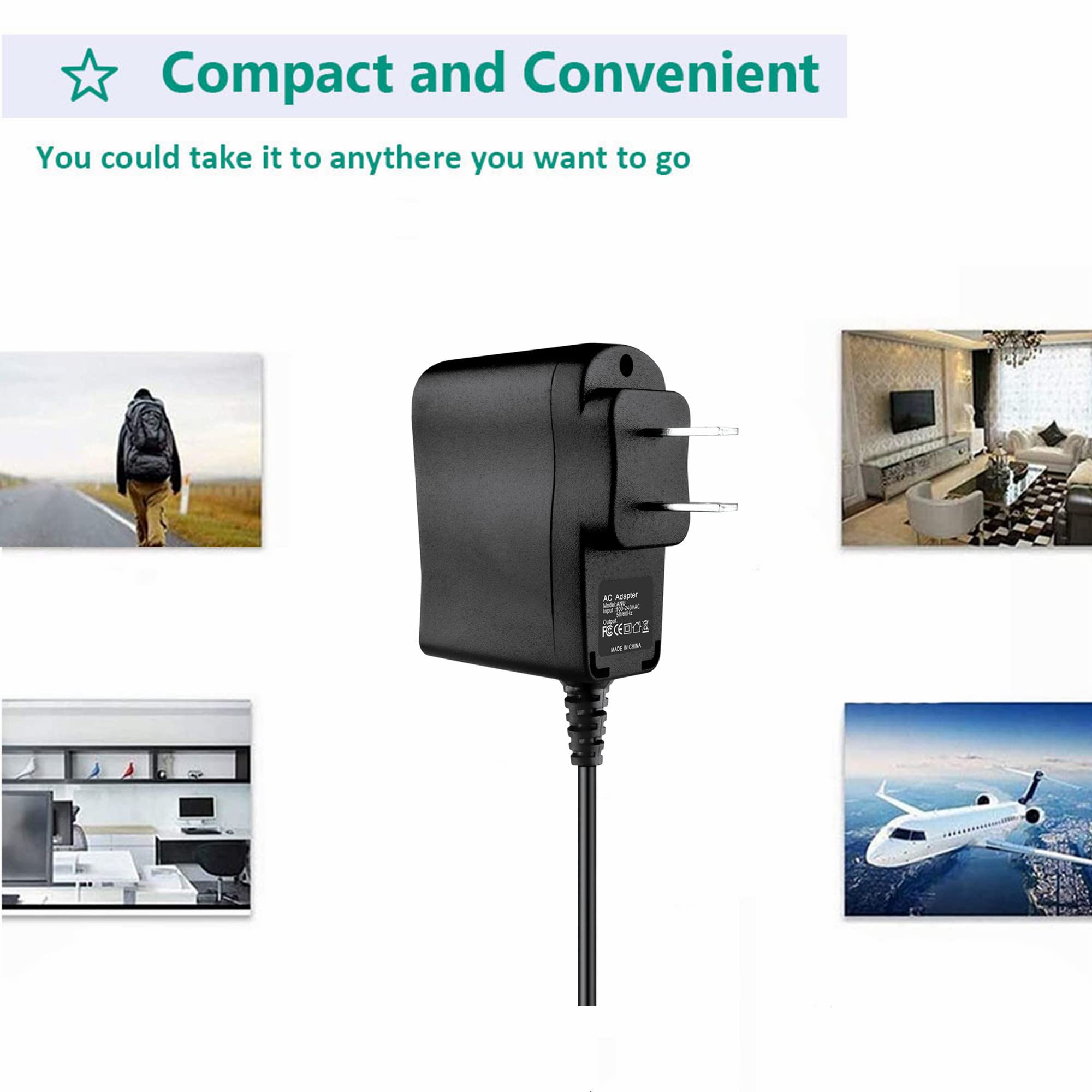 kybate 5V AC Adapter Compatible with Graco SSA-5W-05 US 050100F Simple Sway, Glider LX Elite Premier Glider Lite Petite DLX Lovin Hug Sweetpeace DuetSoothe DuetConnect Sweet Snuggle Comfy Cove Swing