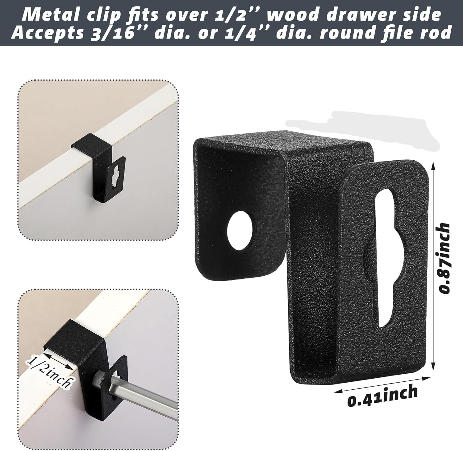 Hanging File Bracket Clips (pkg4) #5080