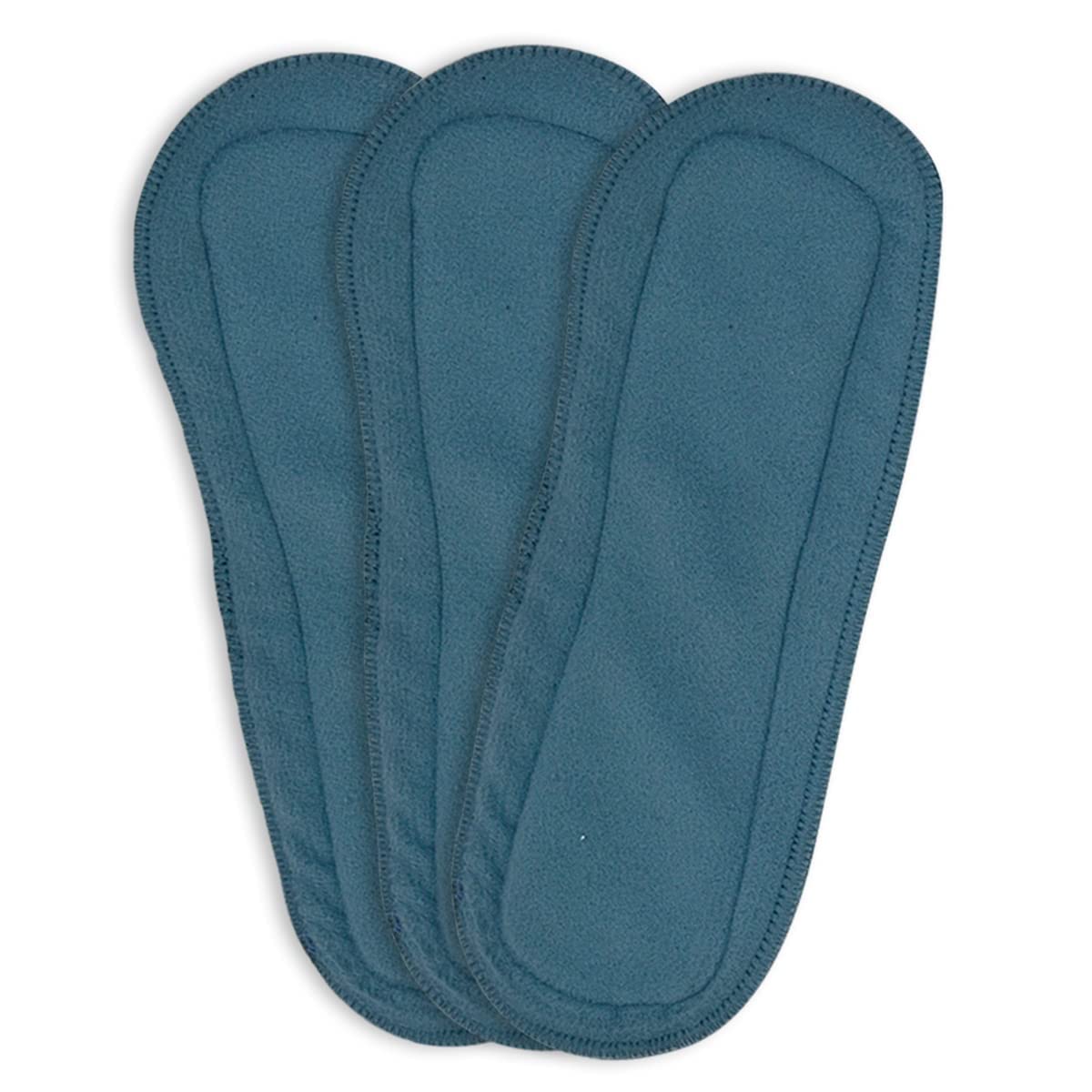 BlueQueen Reusable Wet-Free 5 Layer Microfiber Inserts Pads for Cloth Diaper for Babies 0-18 Months, Pack of 3 | Wet Free & Washable Soaker | for S, M & L Size