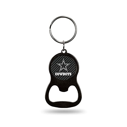 Rico Cowboys - Carbon Fiber Design - Colored Bottle Opener Keychain (Black) BOC1801CF Cowboys - Carbon Fiber Design - Colored Bottle Opener Keychain (Black)