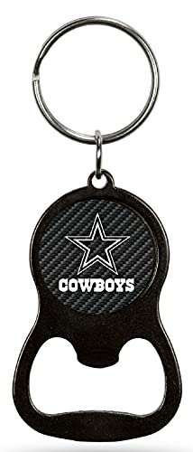 Rico Cowboys - Carbon Fiber Design - Colored Bottle Opener Keychain (Black) BOC1801CF Cowboys - Carbon Fiber Design - Colored Bottle Opener Keychain (Black)
