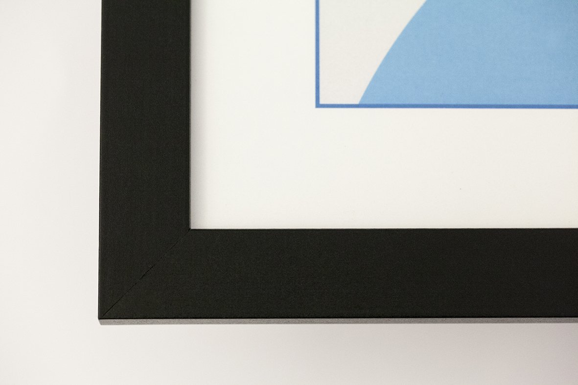 Wee Blue Coo A3 Black Wooden Picture Frame 11.7 x 16.5 Inch (29.7 x 42cm) Acrylic Safety 'Glass' Photo Frame