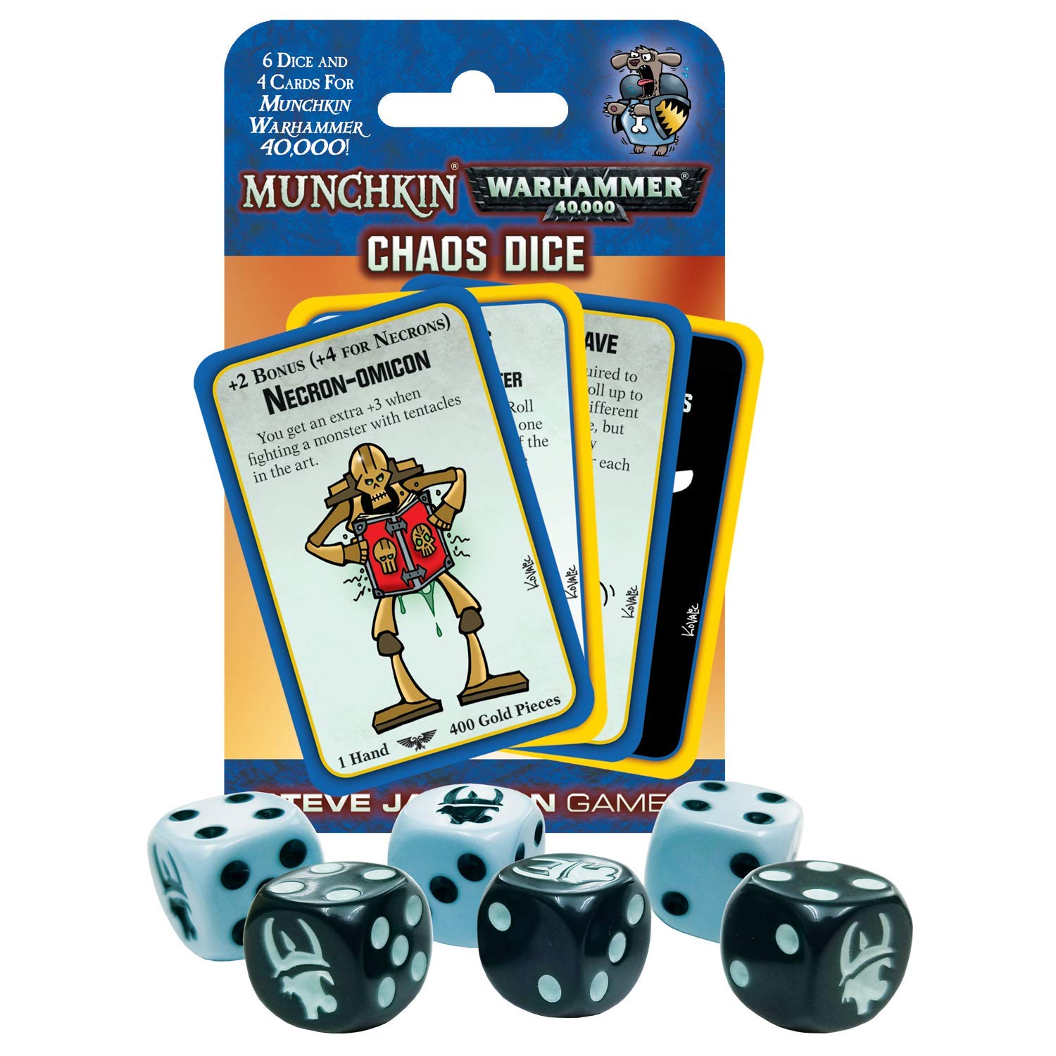 Steve Jackson Games Munchkin Warhammer 40000 Chaos Dice, Multi-Colored
