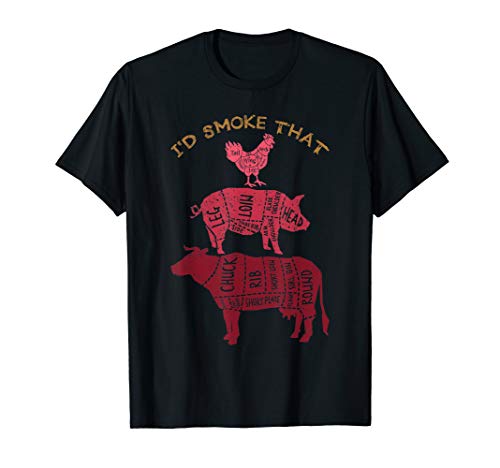 Steak Pieces Chicken Pork Beef Barbecue T-Shirt