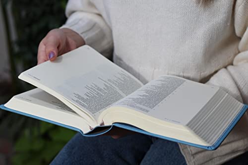 Biblia Católica, Edición para Notas, Tapa dura/tela, Azul, Comfort Print (Spanish Edition)