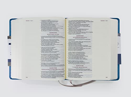 Biblia Católica, Edición para Notas, Tapa dura/tela, Azul, Comfort Print (Spanish Edition)