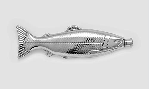 XuoAz Flasks-Men Stainless-Steel Fish-Shape Liquor-Flask with Funnel Set 4oz