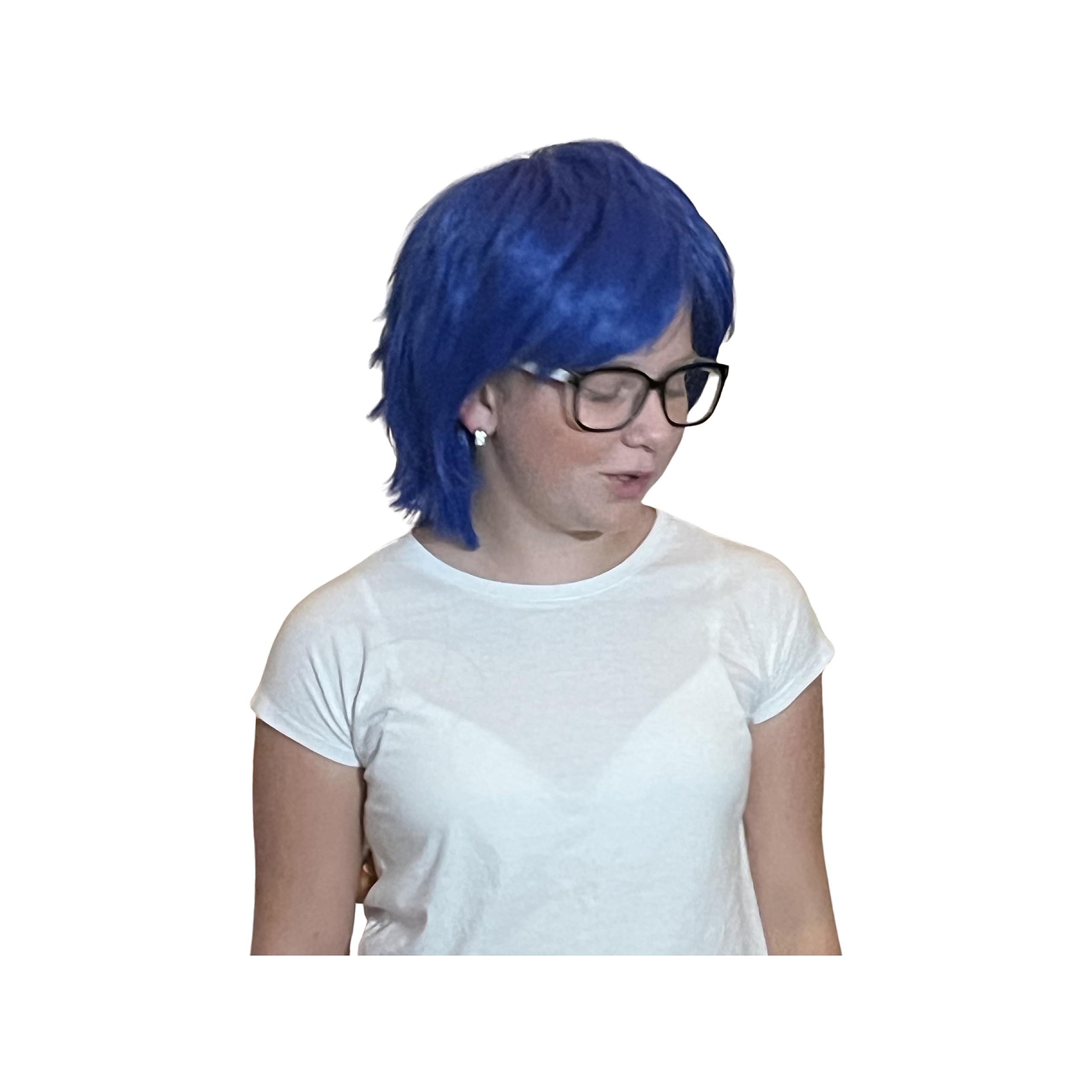 My Costume Wigs Sadness Riley Inside Out Color Blue Sad Emotion Halloween Dress Up Cosplay One Size Fits All