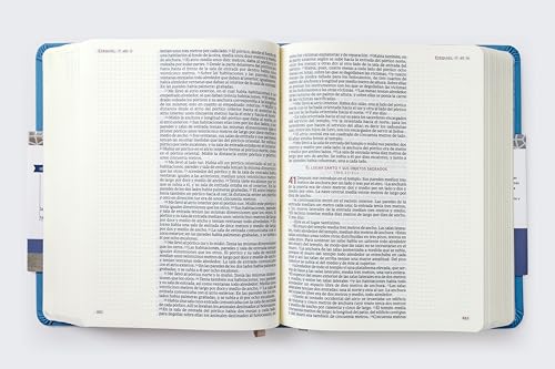 Biblia Católica, Edición para Notas, Tapa dura/tela, Azul, Comfort Print (Spanish Edition)