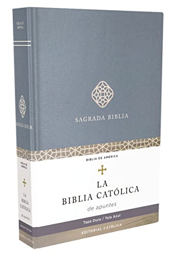 Biblia Católica, Edición para Notas, Tapa dura/tela, Azul, Comfort Print (Spanish Edition)