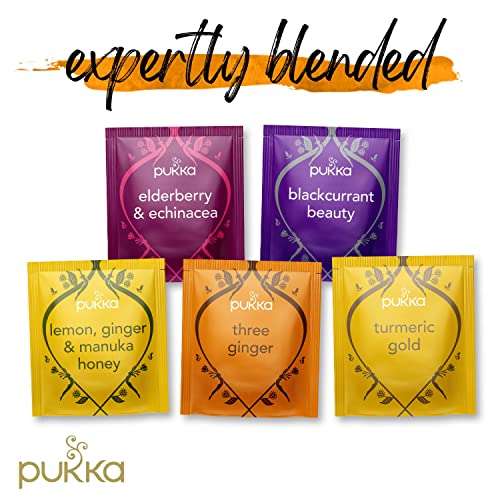 Pukka Organic Gift Set Tea Bags, Support Selection Box Herbal Tea, 45 Tea Bags