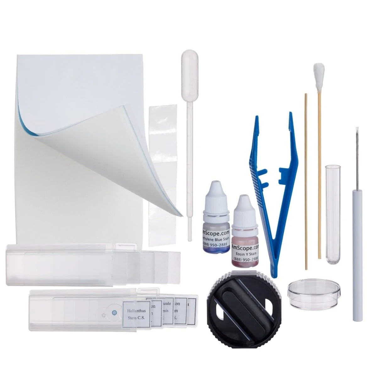 IQCrew Science Discovery Set with 20X Stereo Microscope and 1000X Compound Microscope for Kids and Students
